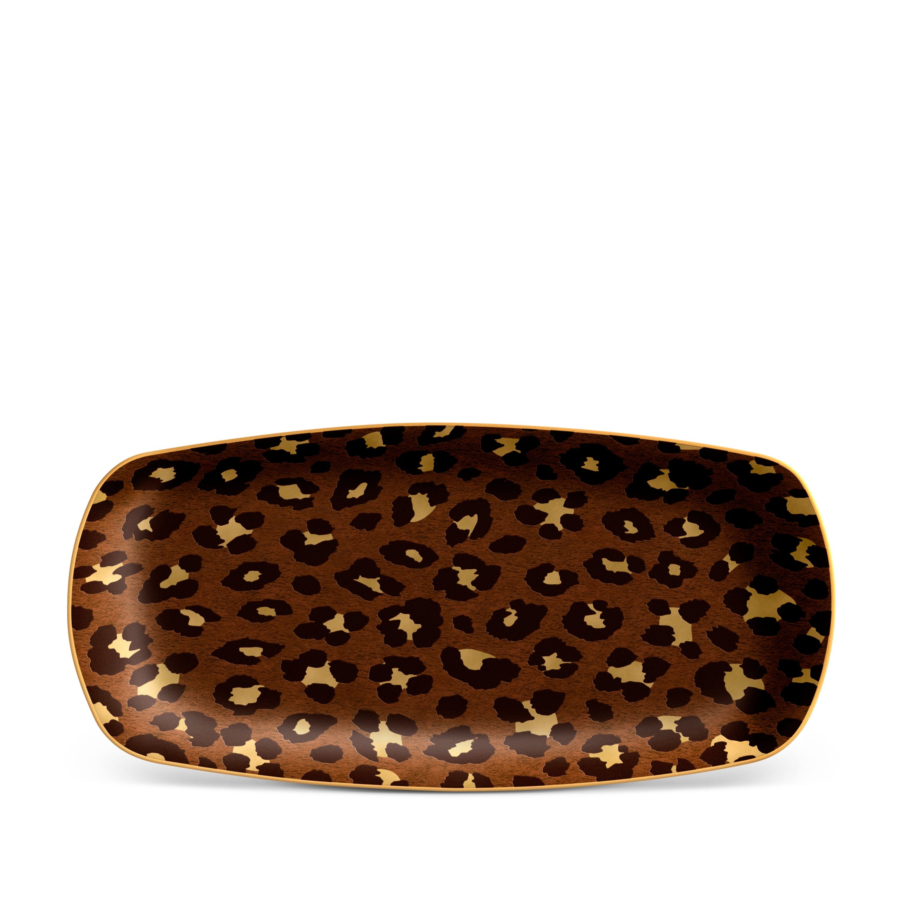 Leopard Rectangular Tray - Medium - L'OBJET