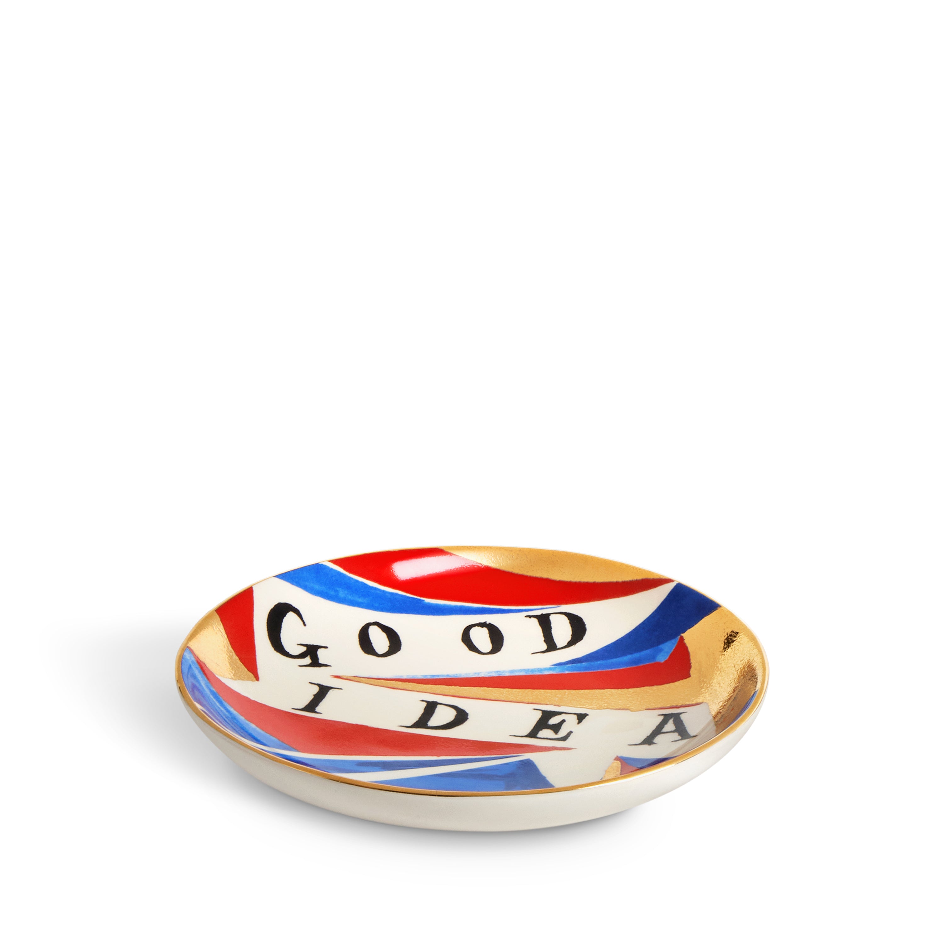 L'OBJET x Ruan Hoffmann| Good/Bad Idea Decorative Plate | 24K Gold